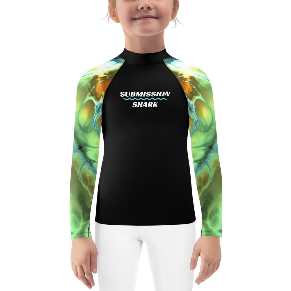 Kids Colorful BJJ Rash Guard (Liquid Trip) - Shop Now – Submission Shark