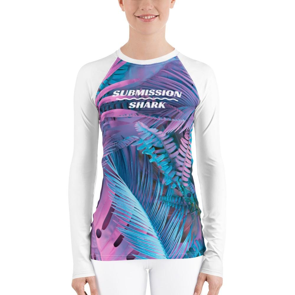 Cotton Candy ~ Women's Pink and Blue BJJ Rash Guard – Submission Shark