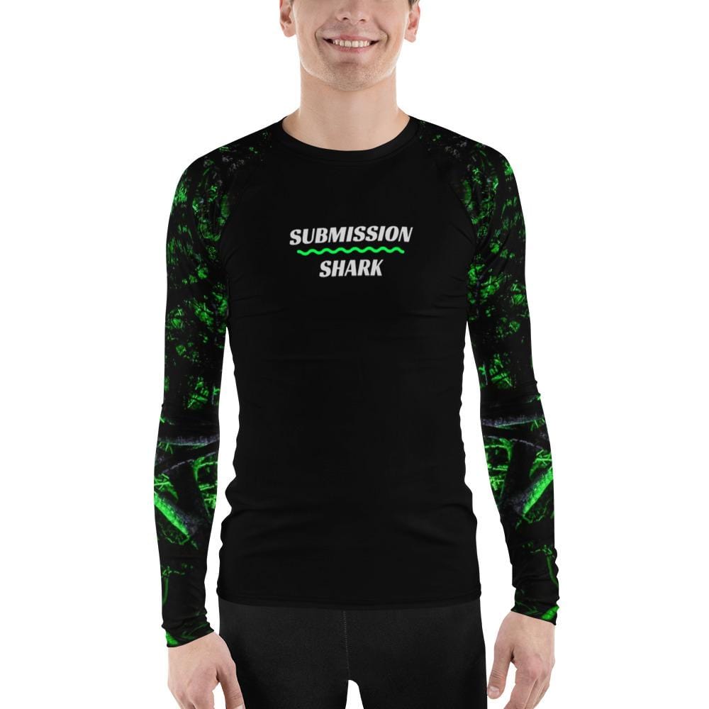 Men's BJJ Rash Guard (Green Forest Glow) - Shop MMA Gear – Submission Shark