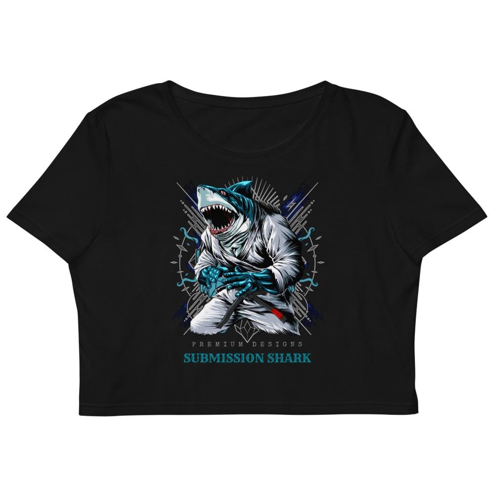 Shark Frenzy ~ Organic Crop Top – Submission Shark